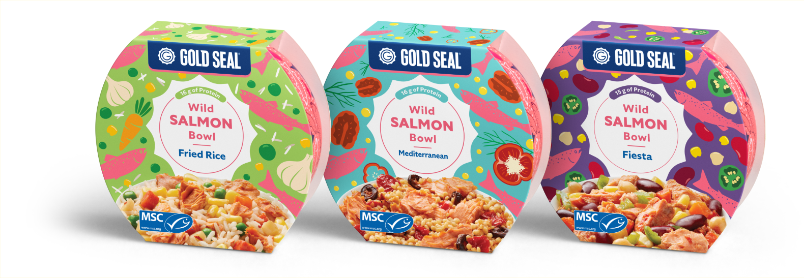 Wild Pink Salmon Bowls | Gold Seal